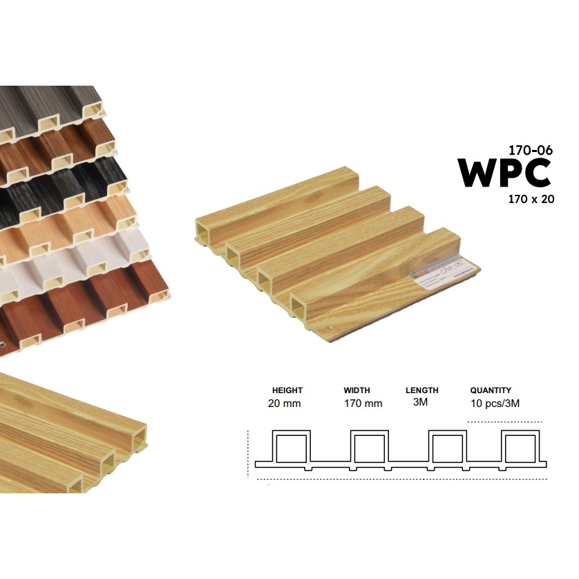 Jual wall panel wpc / wood panel wpc laminated termurah tebal 20 mm | Shopee Indonesia