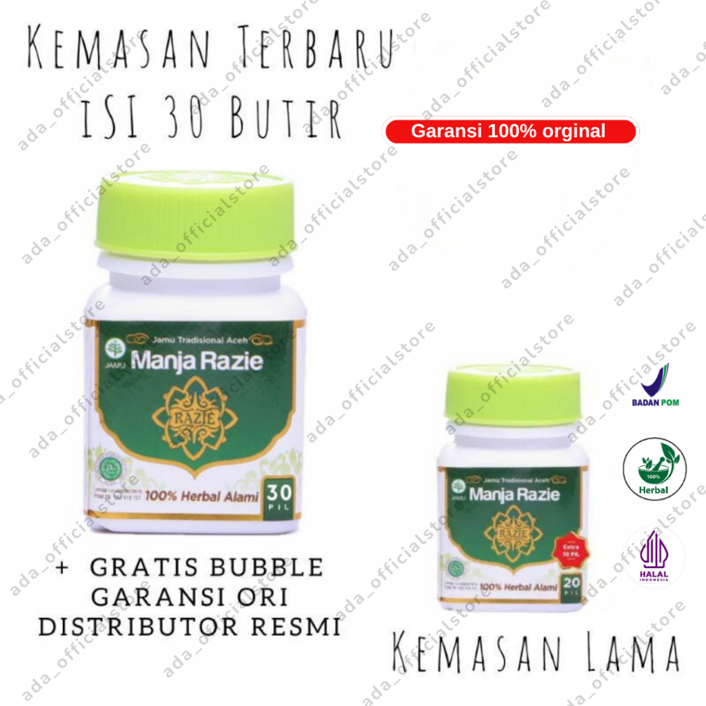 Jual MANJA RAZIE ORGINAL 30 & 60 BUTIR | Manjakani | Promil | Solusi ...