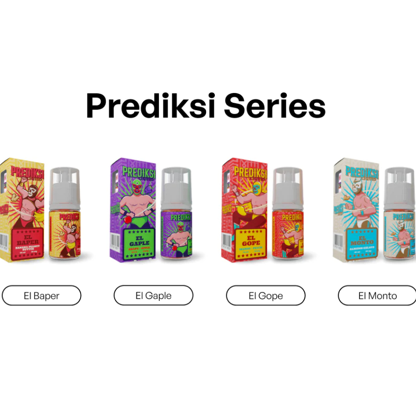 Jual Foom Prediksi Series 30ml 30mg Saltnic Grape Apple Mango Peach ...