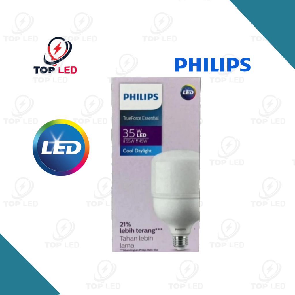 Jual Philips LED Trueforce Essential E27 6500K Cool Day Light Putih | Shopee Indonesia