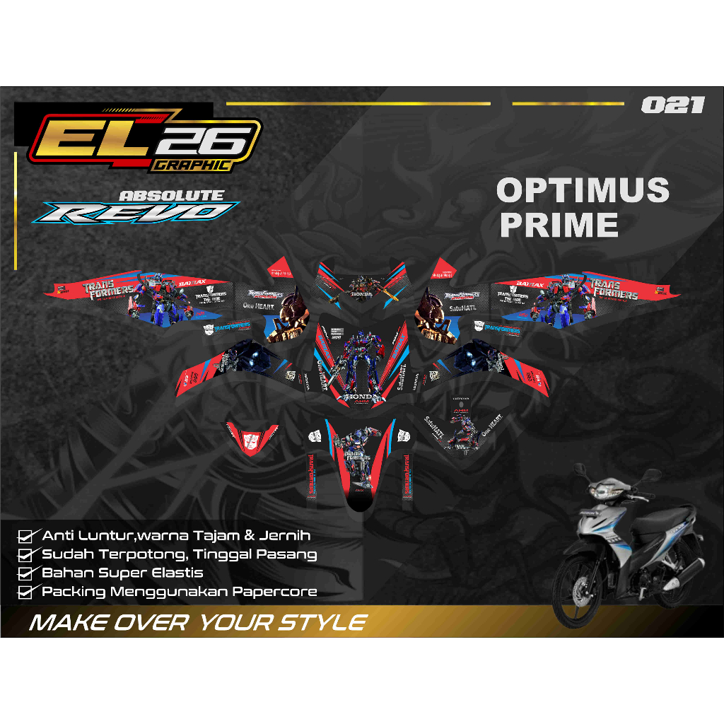 Jual 21 Decal Sticker Full Body Revo Absolute - Sticker Full Body Revo ...