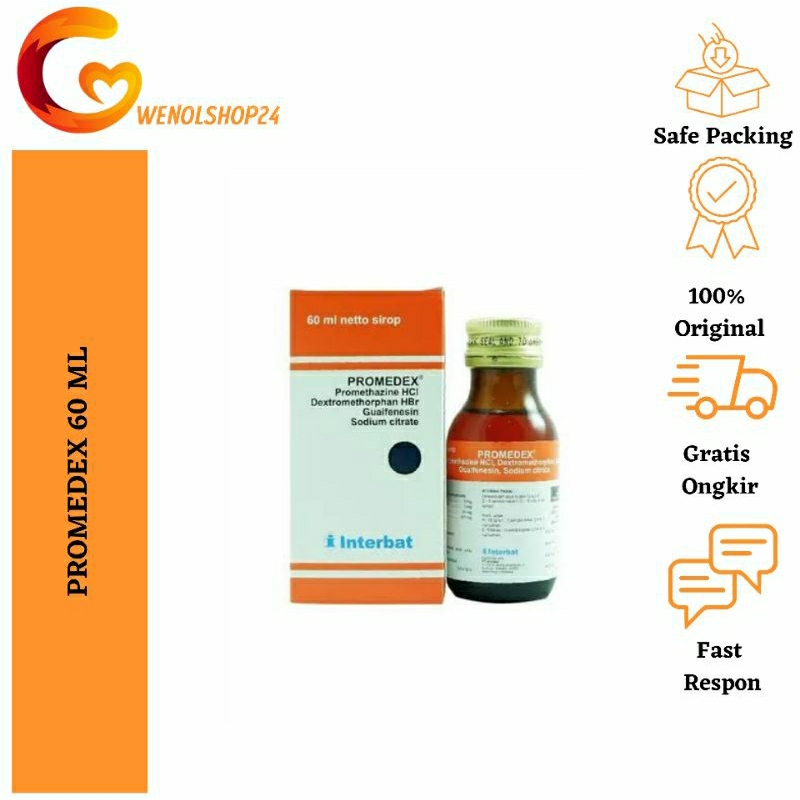Jual Promedex 60 ML Sirup Interbat / Obat Batuk | Shopee Indonesia