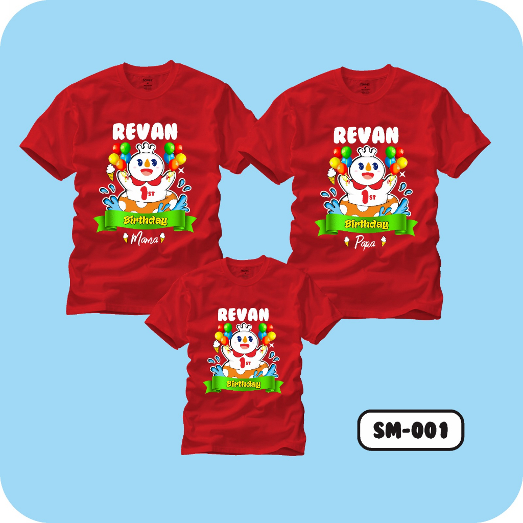 Jual KAOS CUSTOM ULTAH MIXUE / BAJU BIRTHDAY TEMA MIXUE / FREE TAMBAH ...