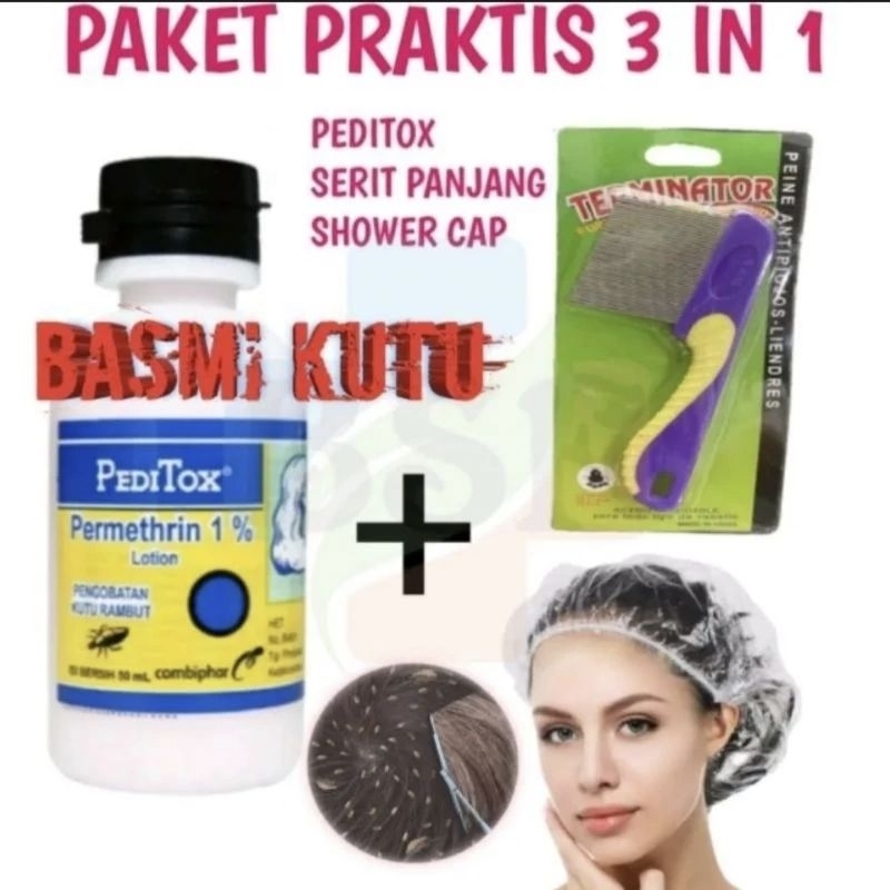 Jual peditox dan sisir kutu / paket praktis basmi kutu | Shopee Indonesia