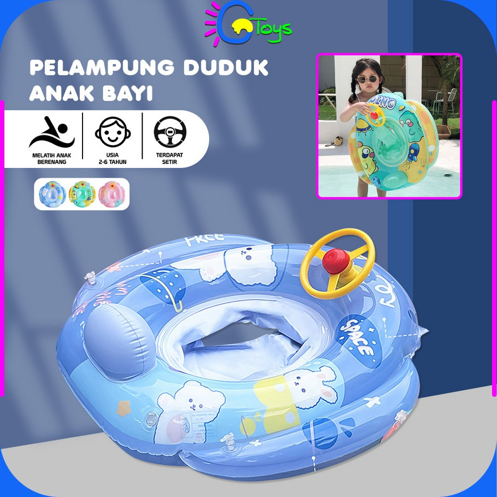 Jual CR-M326 Ban Renang Anak Swim Ring Motif Stir Mobil Ban Renang Bayi ...