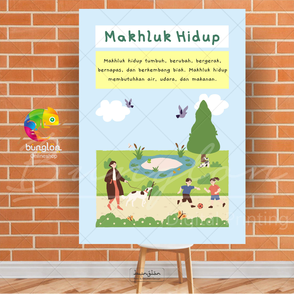 Jual Poster Edukasi Makhluk Hidup | Shopee Indonesia