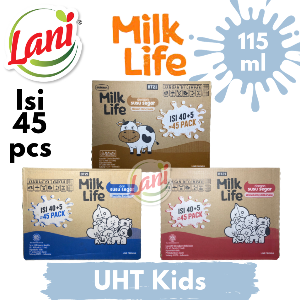 Jual Milk Life Susu Sapi UHT 115 ml - 1 Kardus (45 pcs) [Boleh Mix Rasa] | Shopee Indonesia