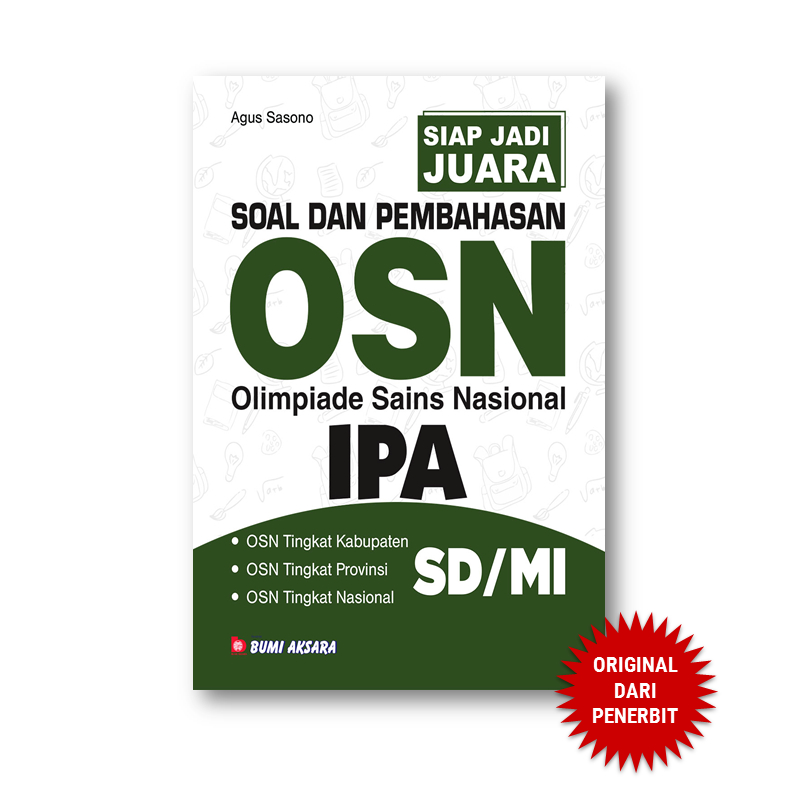 Jual OSN Ilmu Pengetahuan Alam SD MI - Olimpiade Sains Nasional IPA ...