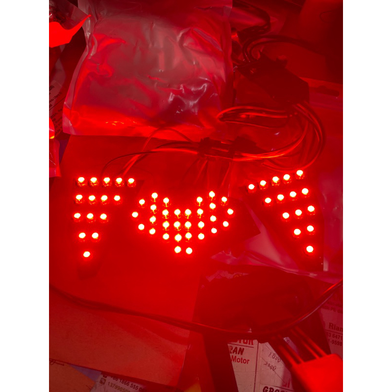 Jual lampu stop running vario 125 bohlam logo ️ full merah | Shopee ...