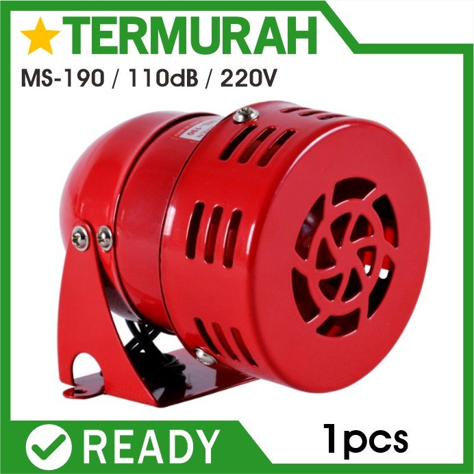 Jual Mini Sirine /Siren Alarm MS190 MS-190 220V AC Sirene Motor Sound ...