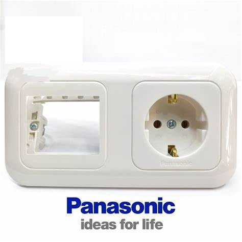 Jual Panasonic Stop Kontak + Frame 2 Gang WEJP 11212-7 Child Protect CP ...