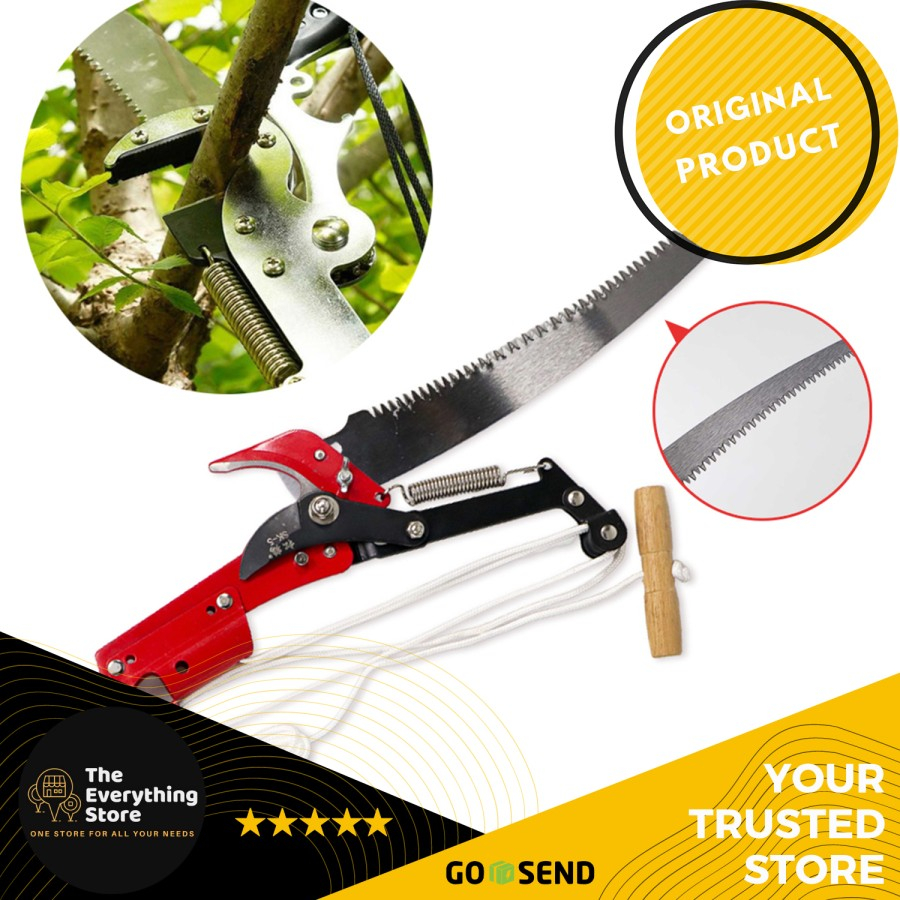 Jual Gergaji Tarik Pemotong Dahan Gunting Ranting Batang Pohon Tinggi Kebun Gergaji Pemotong ...