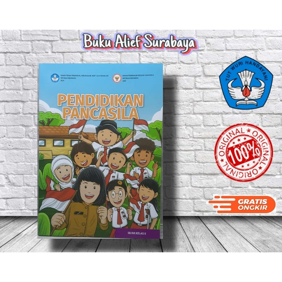 Jual Buku Paket Siswa PENDIDIKAN PANCASILA PPKN SD/MI Kelas 2 Kurikulum Merdeka Kurmer BPIP ...
