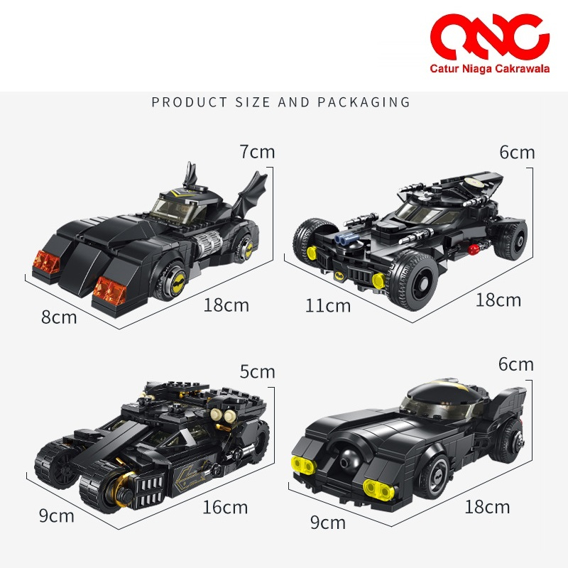 Jual CNC Brick Batman Batmobile 300++ | Shopee Indonesia