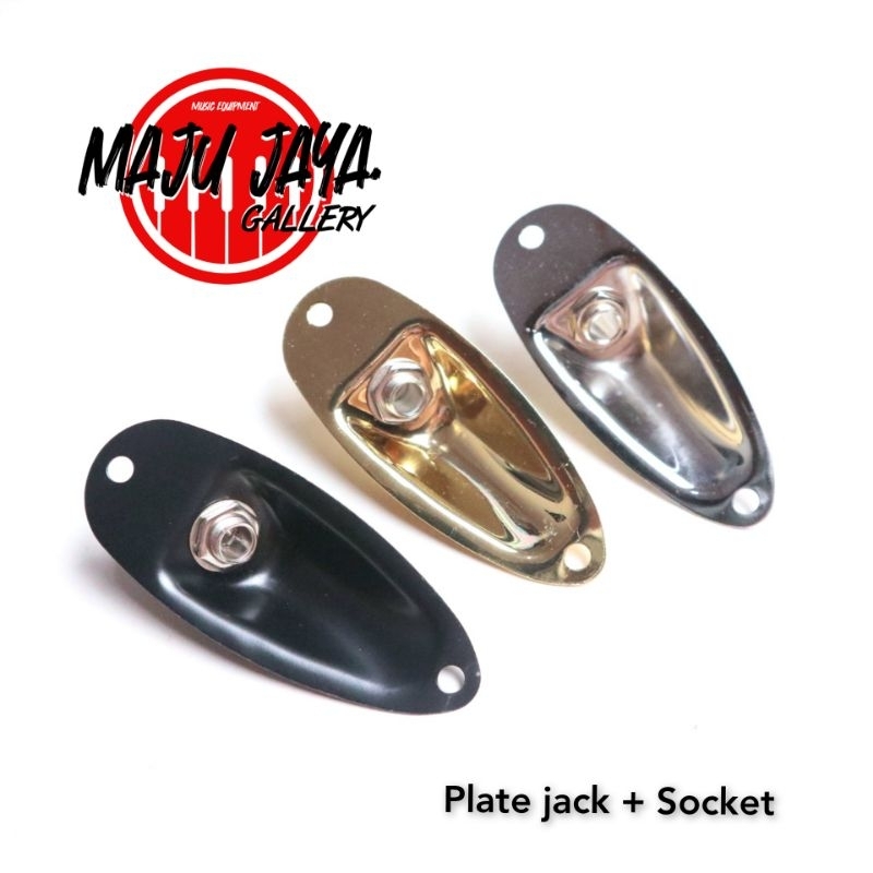 Jual socket jack plate gitar elektrik keong stratocaster style with ...