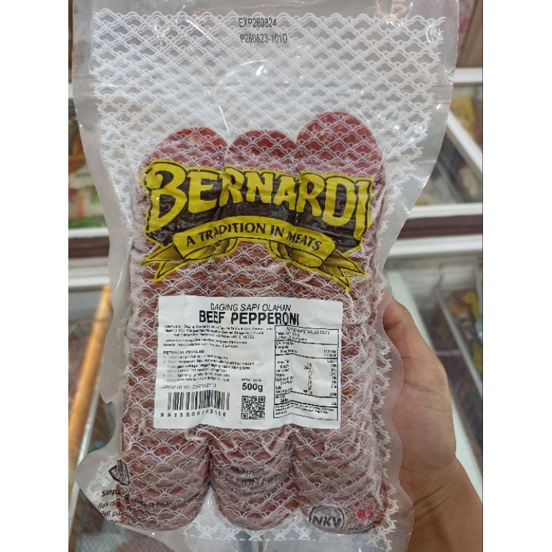 Jual BERNARDI BEEF PEPPERONI 500GR (9913500103) | Shopee Indonesia