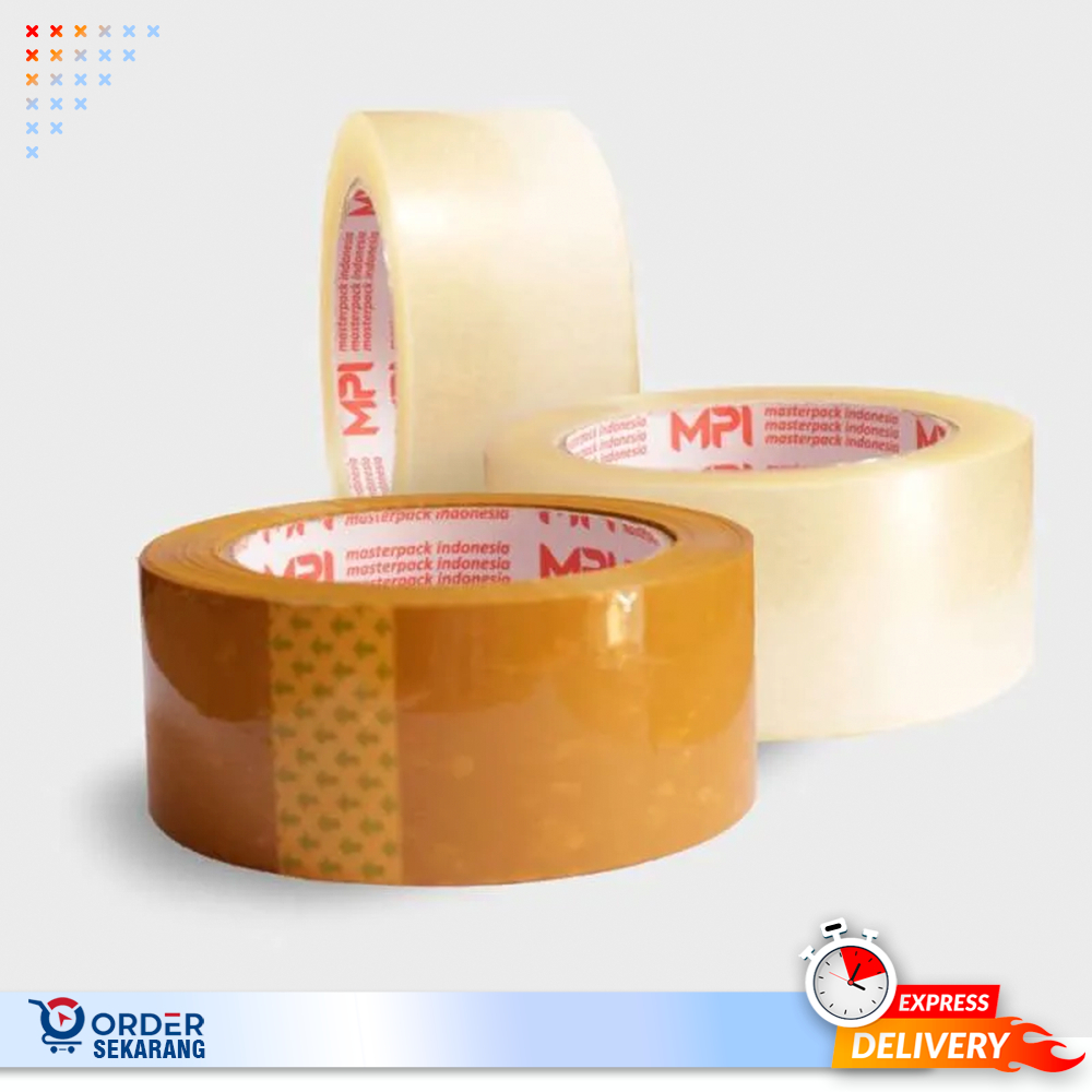 Jual Lakban Bening - Lakban Cokelat MPI Ekomonis 45mm x 100 Yard ...