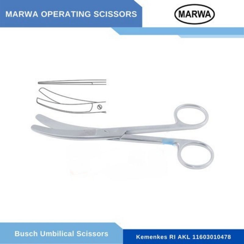 Jual Busch Umbilical Cord Scissor Marwa 14cm / Gunting Tali Pusar Bayi ...