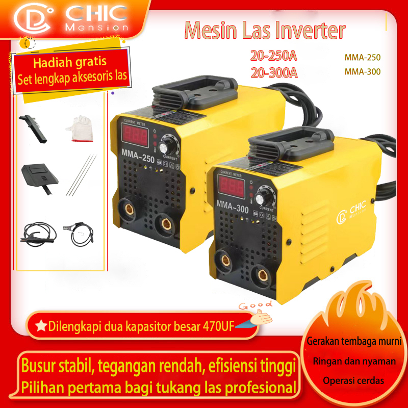 Jual Las Listrik Inverter MMA-250/300/350/400/500 CHIC Mesin Las Tampilan Digital Definisi ...