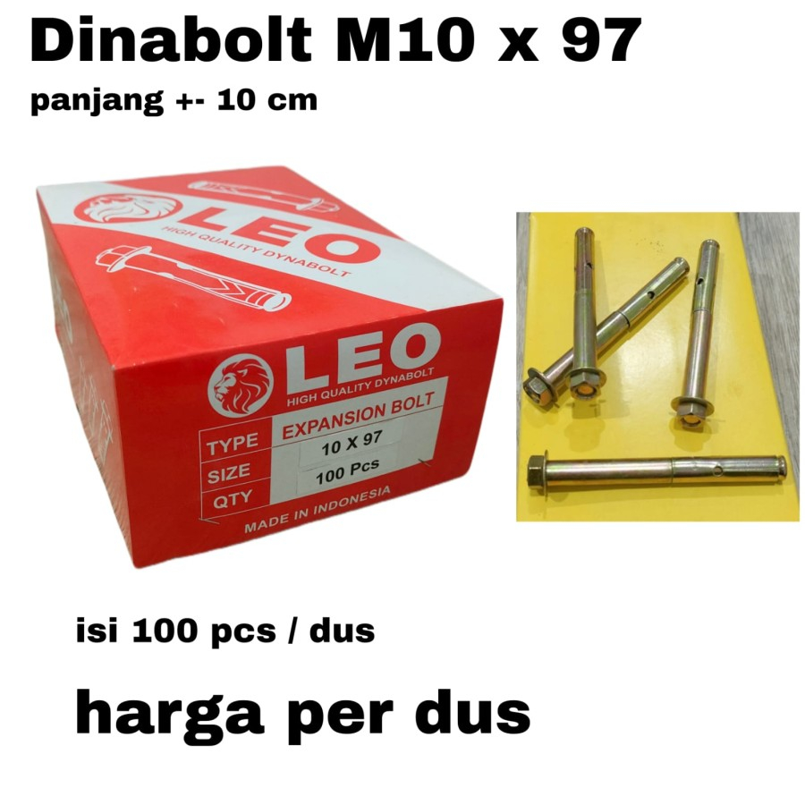 Jual dinabolt 10 x 97 / dinabolt murah / dinabolt per dus | Shopee ...