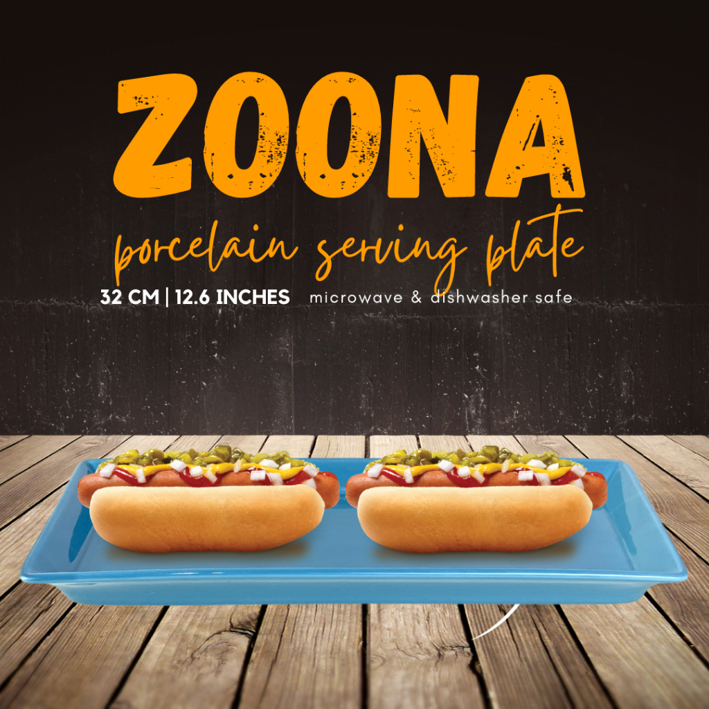 Jual ZOONA Porcelain Plate | Piring Makan Keramik | Piring Saji Cantik ...