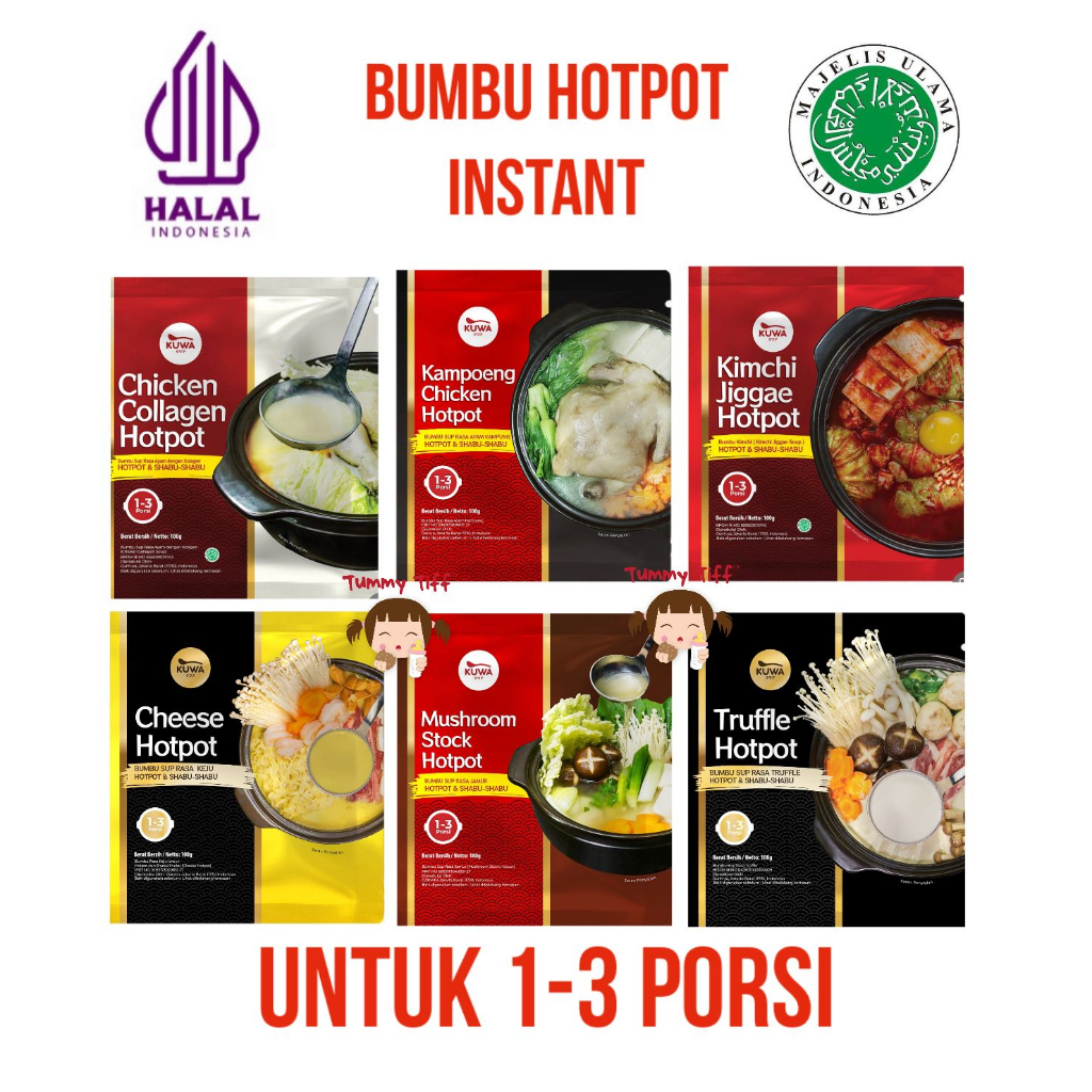 Jual (HALAL) Chicken Collagen Hotpot instant hotpot HALAL / bumbu shabu Truffle Hotpot instant ...