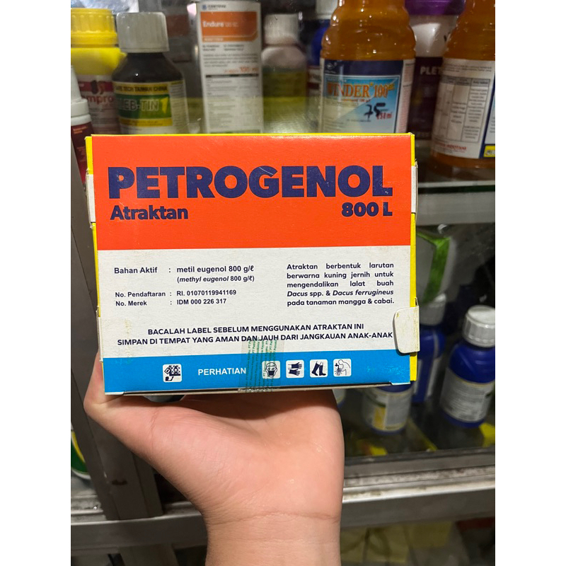 Jual PETROGENOL 800L PEREKAT LALAT 1BOX ISI 20 BOTOL @5ML | Shopee ...