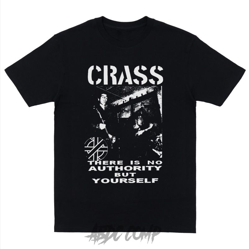 Jual Crass - Authority But Yourself / Kaos band Crass - T-shirt punk ...