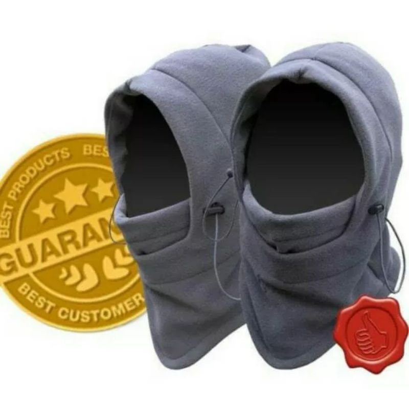 Jual Kupluk Masker Balaclava Multifungsi Ninja Kupluk Polar 6 in 1 full ...