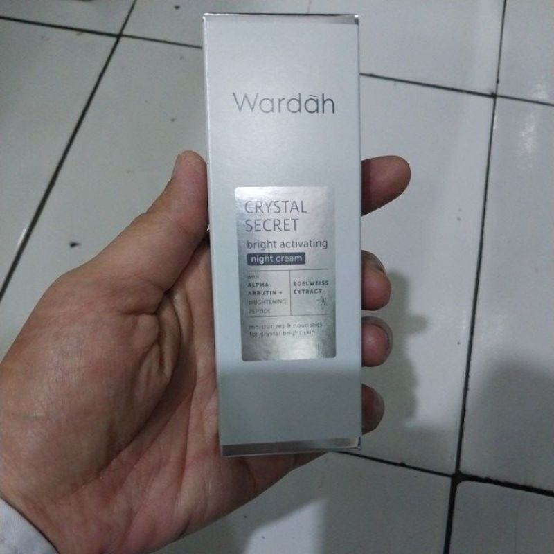 Jual Wardah Crystal Secret bright activiting night cream - 15ml ...