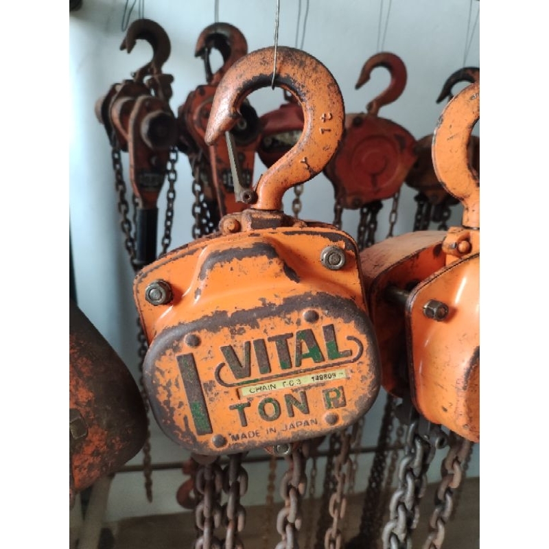 Jual Chain Block 1ton VITAL / Takel VITAL 1 Ton × 2.5meter | Shopee ...