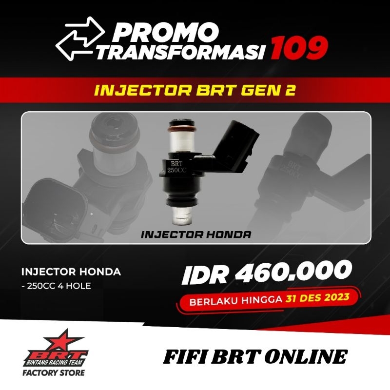 Jual INJECTOR BRT HONDA SERIES 8 HOLE 150CC- 3 HOLE 180CC 10 HOLE 200CC ...