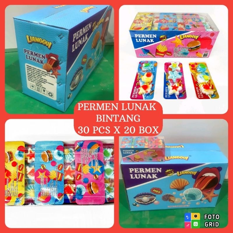 Jual Permen Cemilan Snack Gummy Gumi Yupi Jelly Bintang Mainan Anak ...