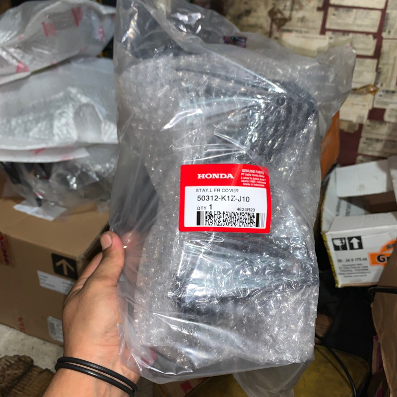 Jual Stay L fr cover pcx 160 cc k1z original dudukan lampu depan ...