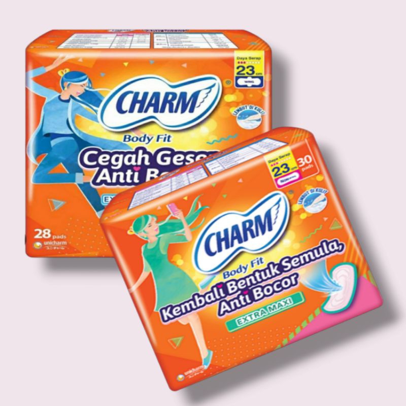 Jual PEMBALUT CHARM BODY FIT WING 23 CM 28 PADS | Shopee Indonesia