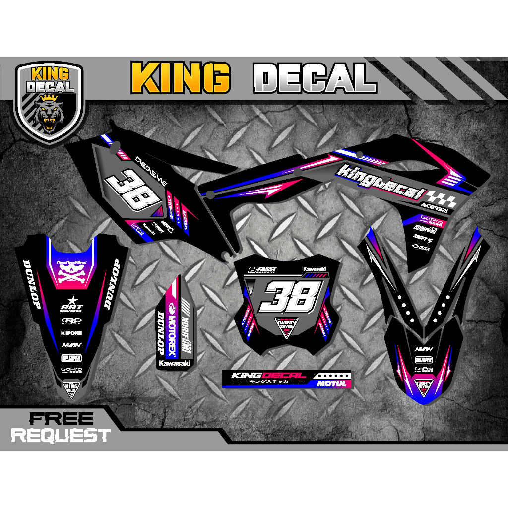 Jual DECAL STICKER KX 250 DECAL KX 450 DECAL STICKER KXF 250 DECAL KXF ...