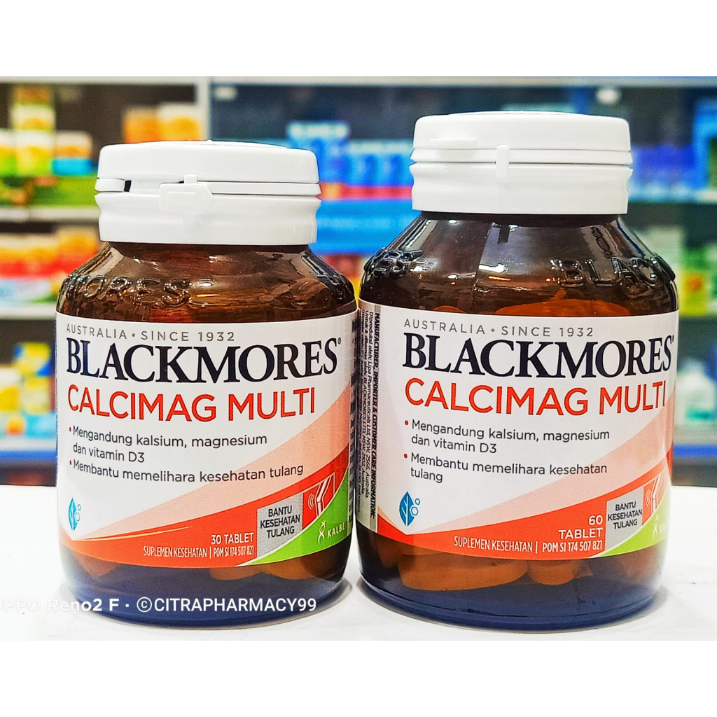 Jual Blackmores 𝐂𝐚𝐥𝐜𝐢𝐦𝐚𝐠 𝐌𝐮𝐥𝐭𝐢 Isi 𝟑𝟎 & 𝟔𝟎 𝐓𝐚𝐛𝐥𝐞𝐭 - Vitamin Kesehatan Tulang | Shopee Indonesia
