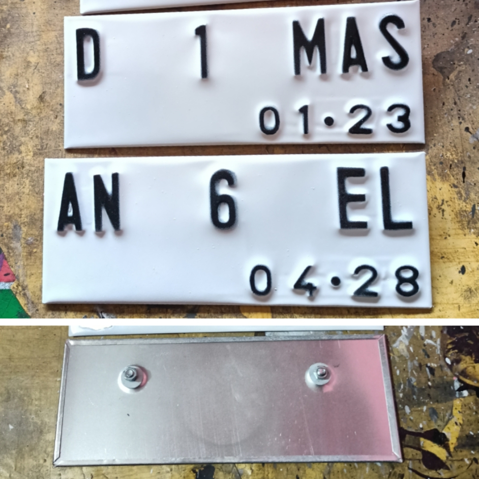 Jual Plat motor viral custom nama untuk plat motor putih baut tanam ...