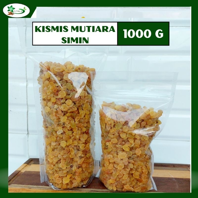 Jual KISMIS MUTIARA | GOLDEN RAISIN SIMIN ORGANIK 1 KG | Shopee Indonesia