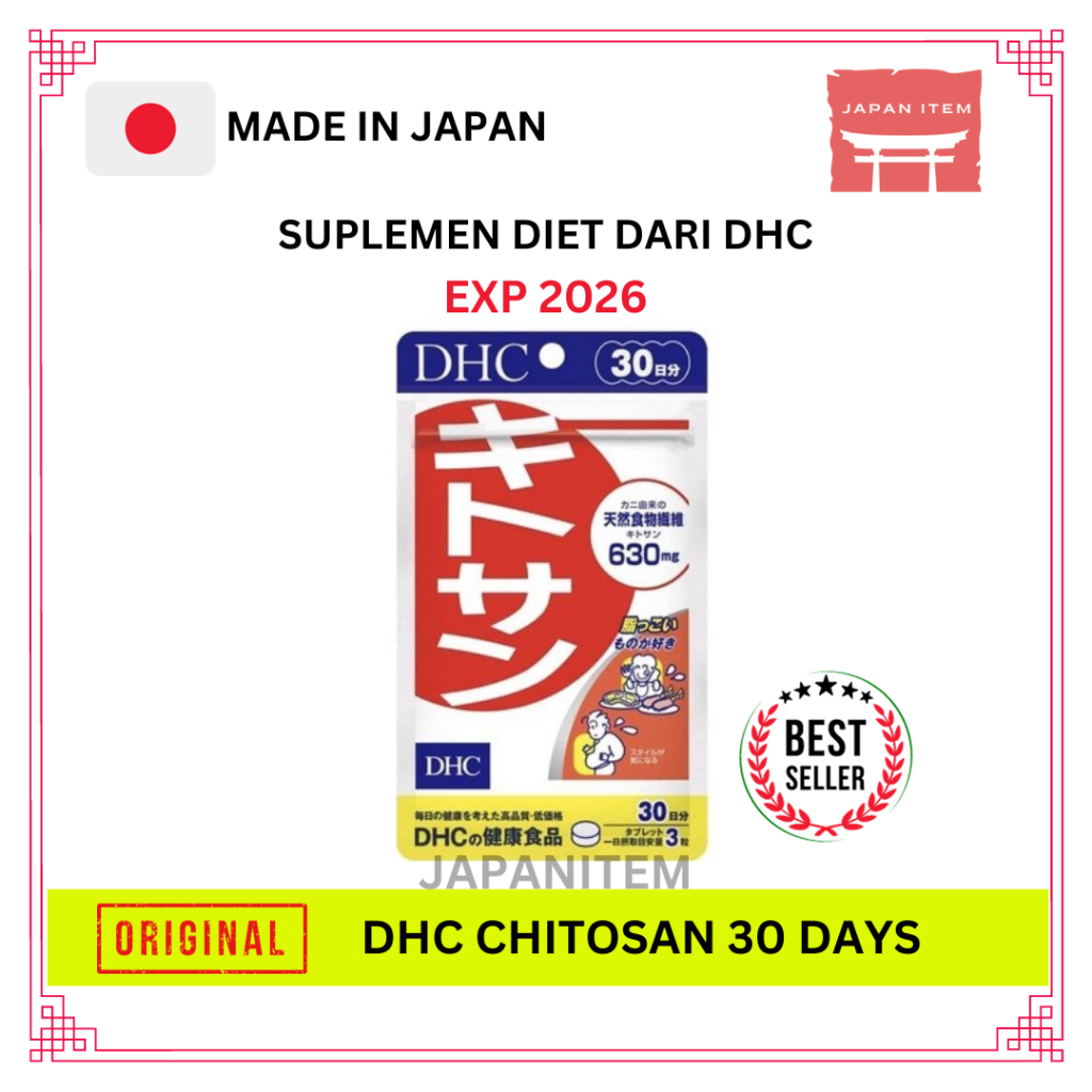 Jual DHC Chitosan suplemen diet 20 days 30 days Original Jepang ...