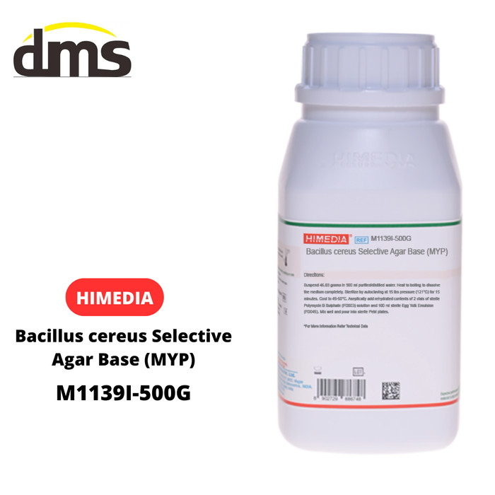 Jual Bacillus cereus Selective Agar Base (MYP) M1139I-500G Himedia ...