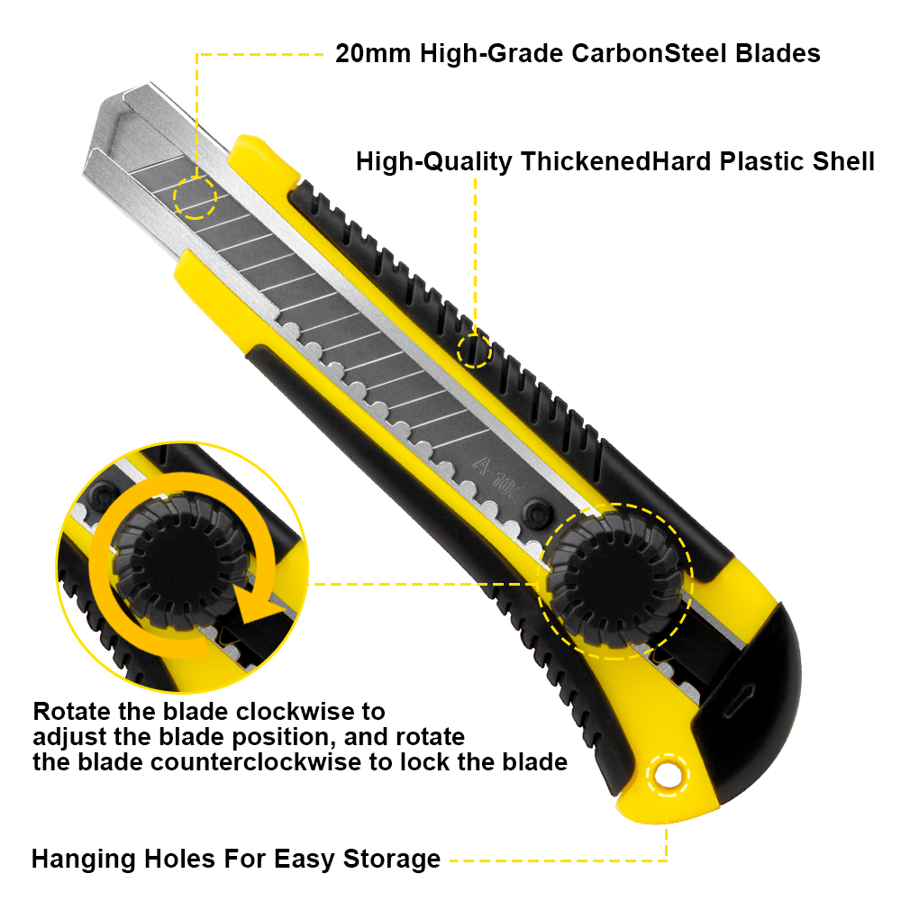 Jual JLD Cutter/Pisau pemotong Cutter Knife/4 mata Pisau/Acrylic knife ...