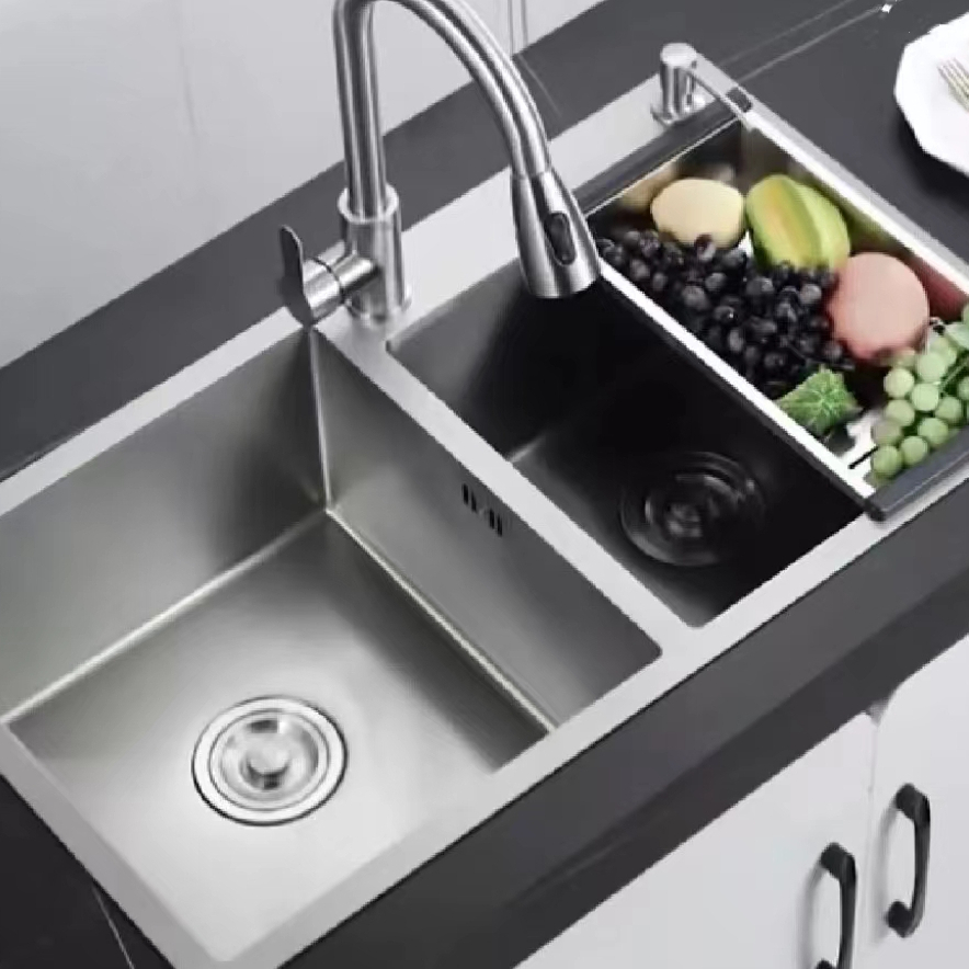 Jual SUS 304 Kitchen Sink 8245 / Wastafel /Bak Cuci Piring 2 Lubang ...