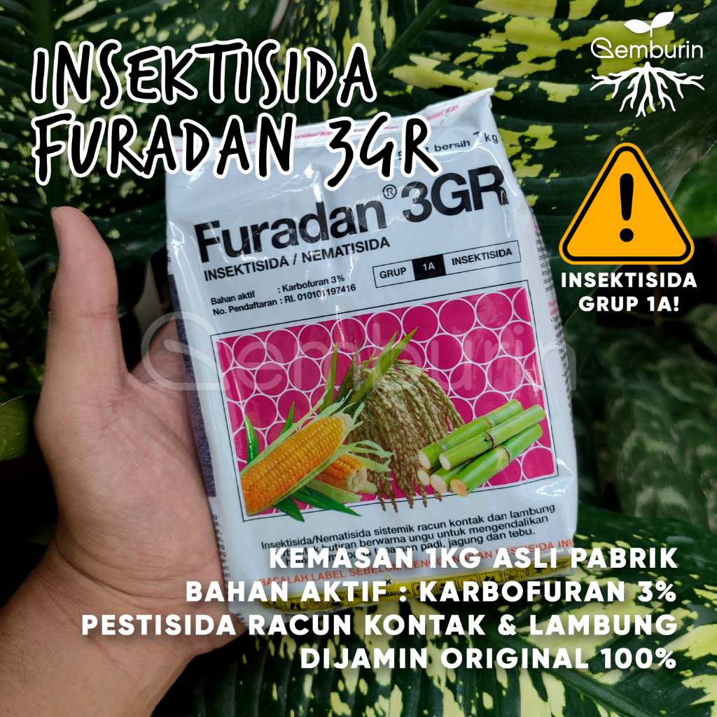 Jual Furadan 3GR Kemasan 1 kg / 2 kg Asli Pabrik / Insektisida ...