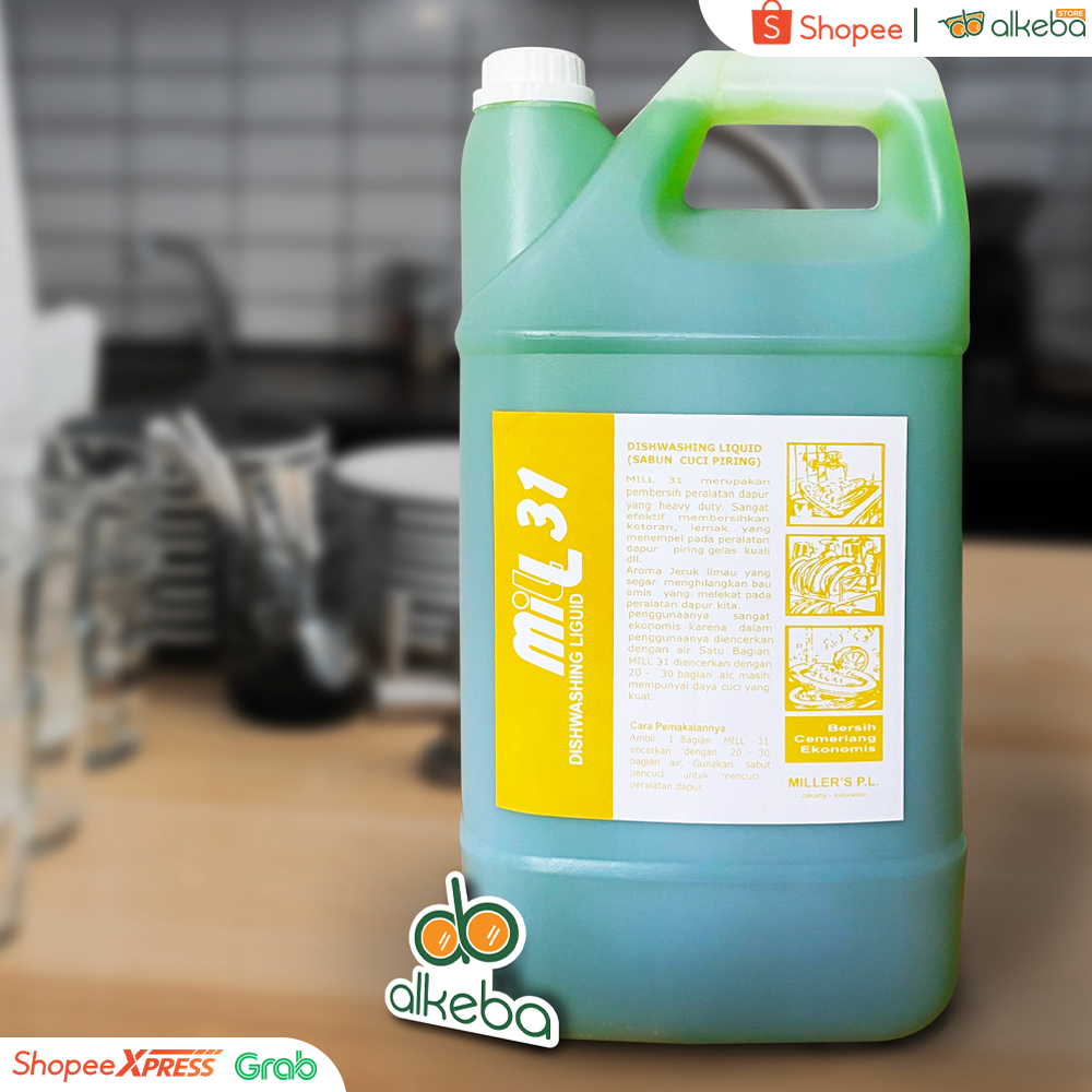 Jual Dishwashing Liquid Mill 4 LITER Cairan Sabun Cuci piring galonan ...