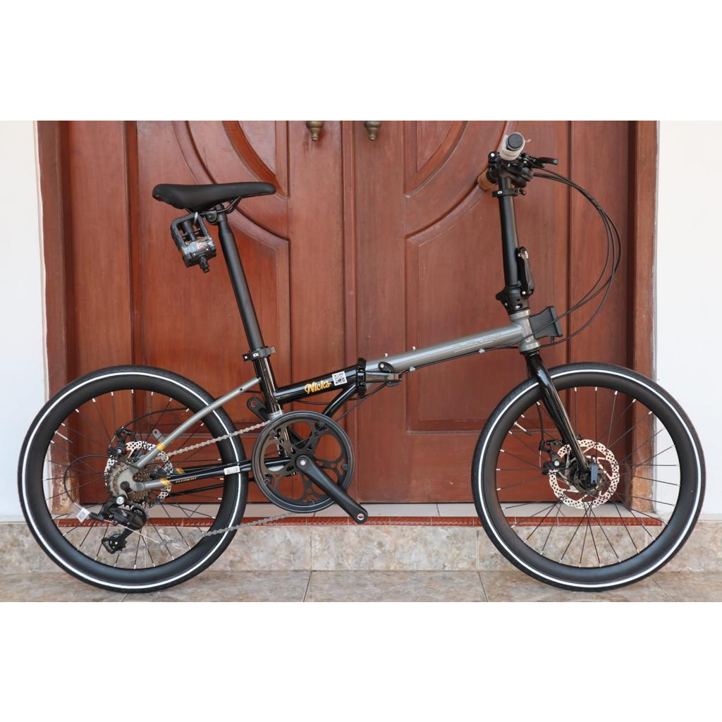 Jual Sepeda Lipat Folding Bike 20 Element Nicks R8 8 Speed | Shopee ...