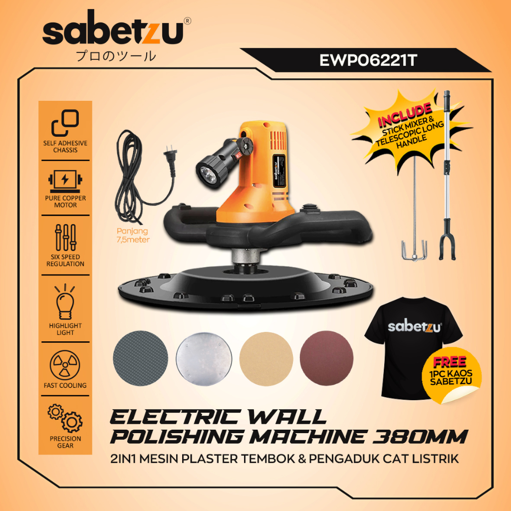 Jual SABETZU Mesin Pengaduk Acian Plester Poles Lantai Dinding Semen ...