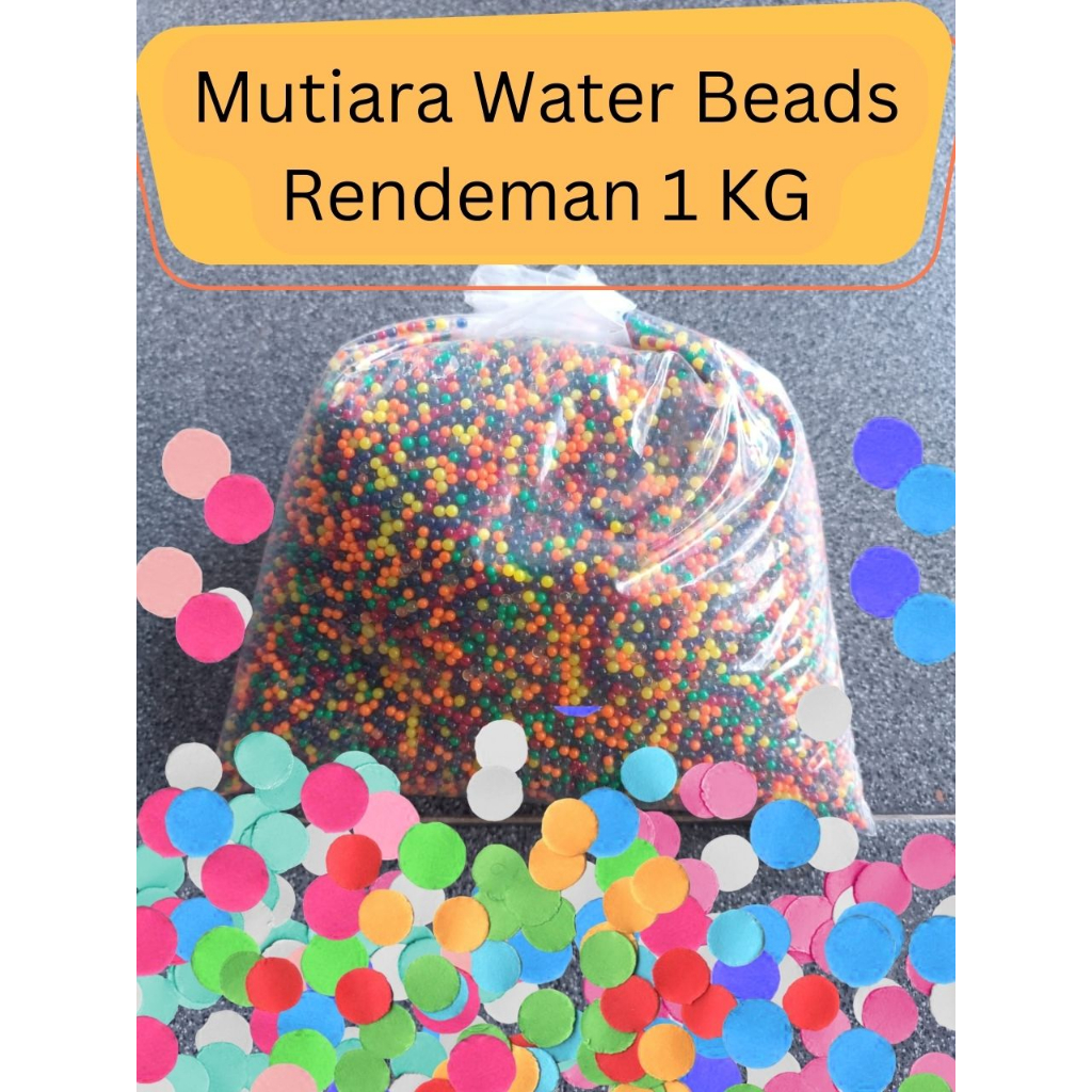 Jual WATER BEADS MUTIARA RENDEMAN HEWAN PLASTIK WARNA WARNI 1 KG ...