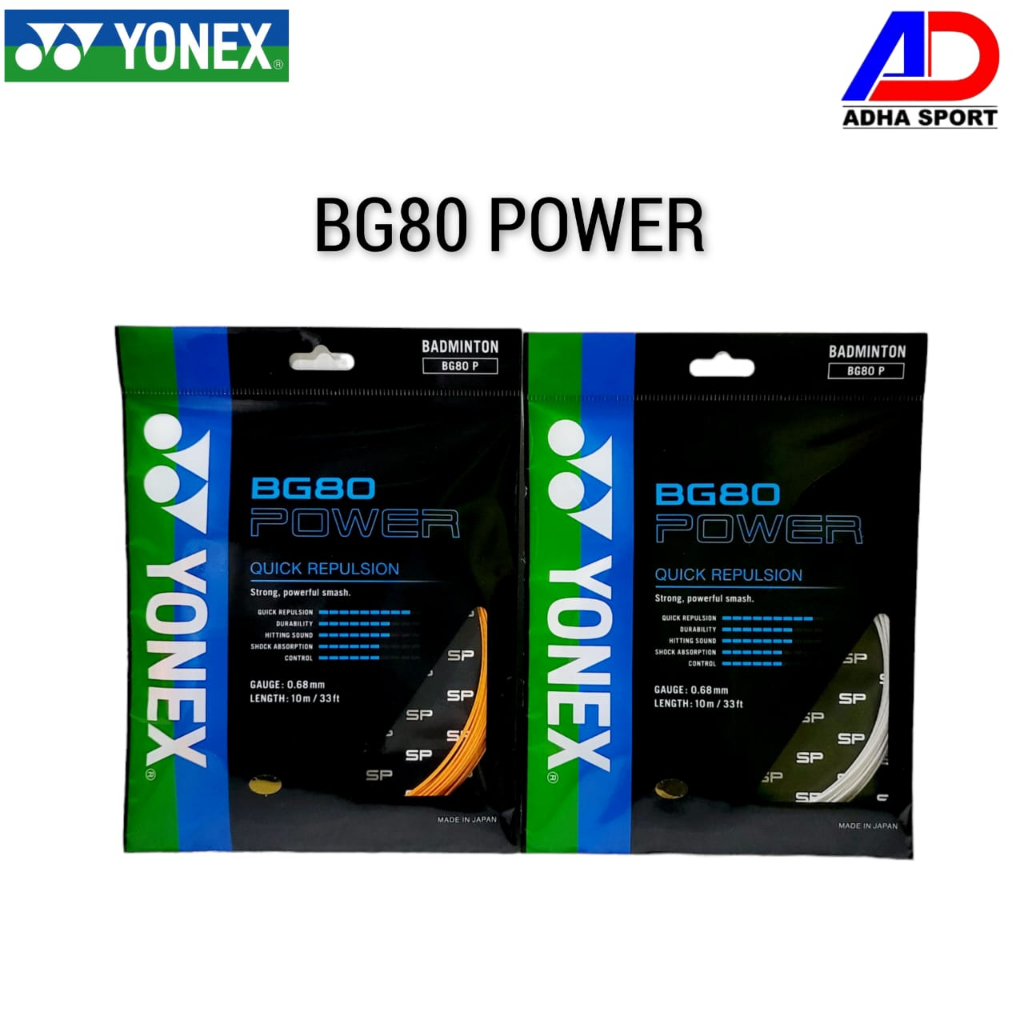 Jual Senar Raket Badminton Yonex BG80 POWER SP Senar Bulutangkis Original Sunrise String ...