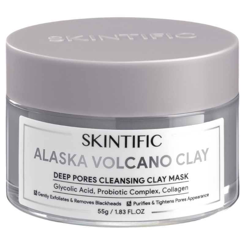 Jual SKINTIFIC - Alaska Volcano Clay Mask Deep Pores Cleansing Mud Mask ...